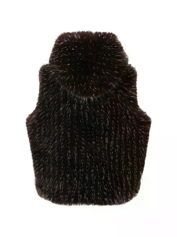 UNCOMMON Faux-fur Hooded Gilet
