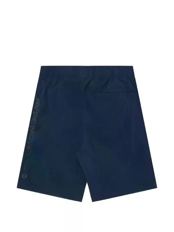 AAPE BY *A BATHING APE Moonface Logo-patch Shorts