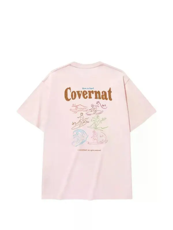 COVERNAT Surfing Motion Graphic-print Cotton T-shirt