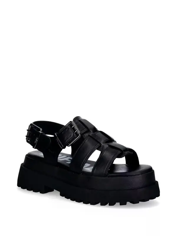 BUFFALO Pluto Buckle-fastening Caged Sandals