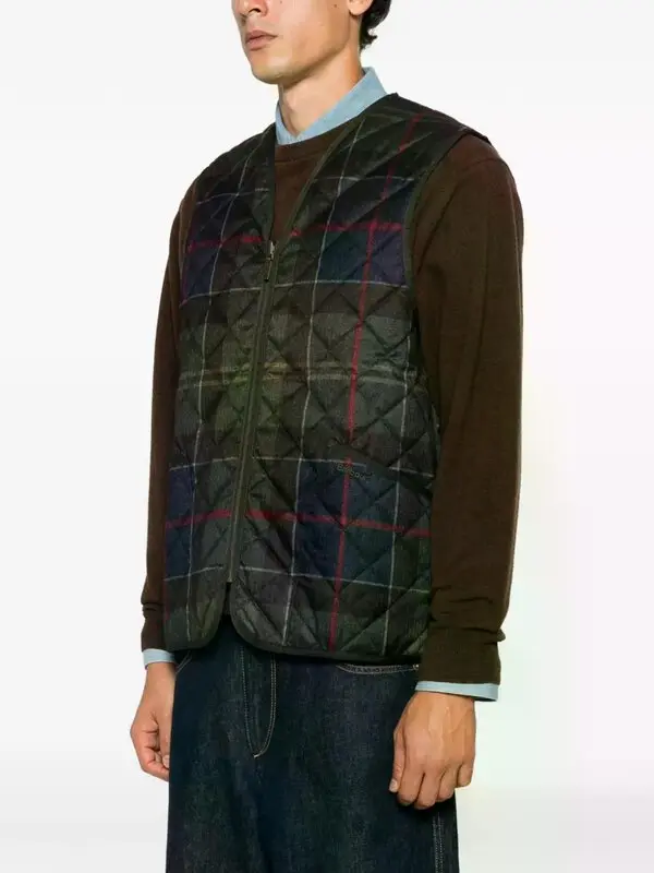 Barbour Tartan-pattern Waistcoat