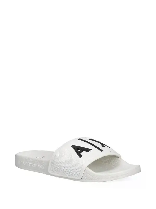 Armani Exchange Mesh-texture Slides