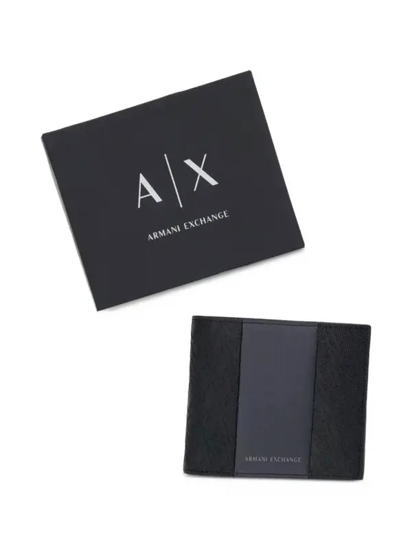 Armani Exchange Logo-embossed Bifold Wallet