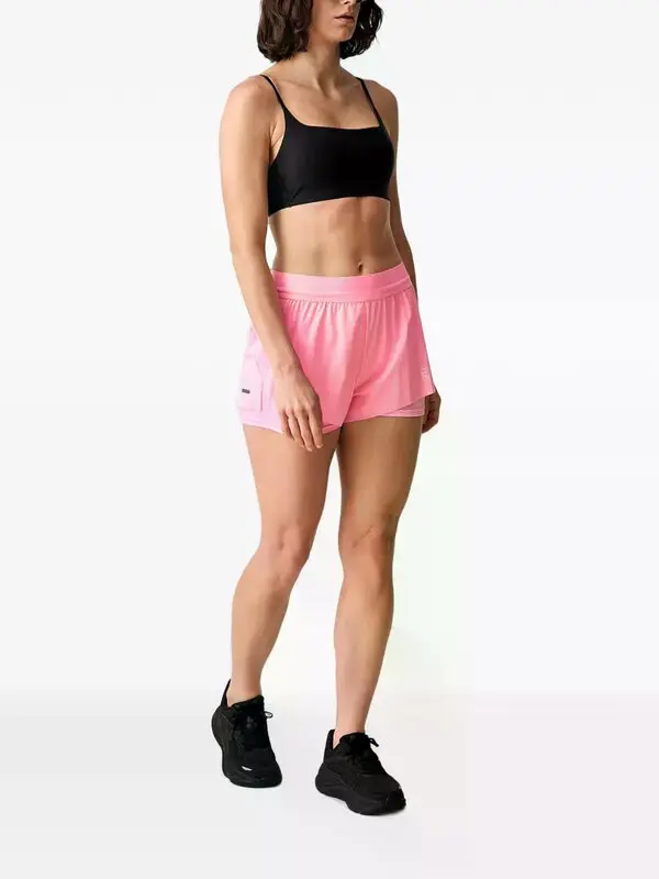 EA7 Layered Logo-print Shorts