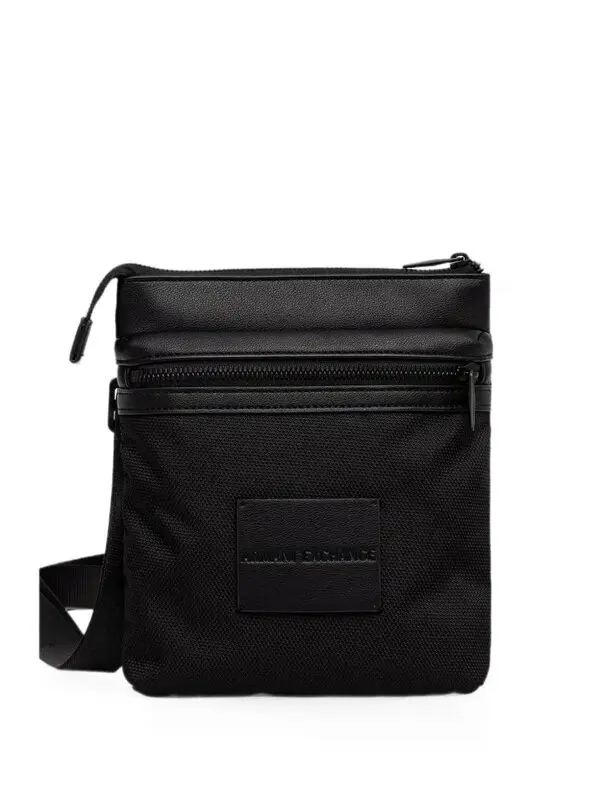 Armani Exchange Logo-patch Zip-fastening Messenger Bag