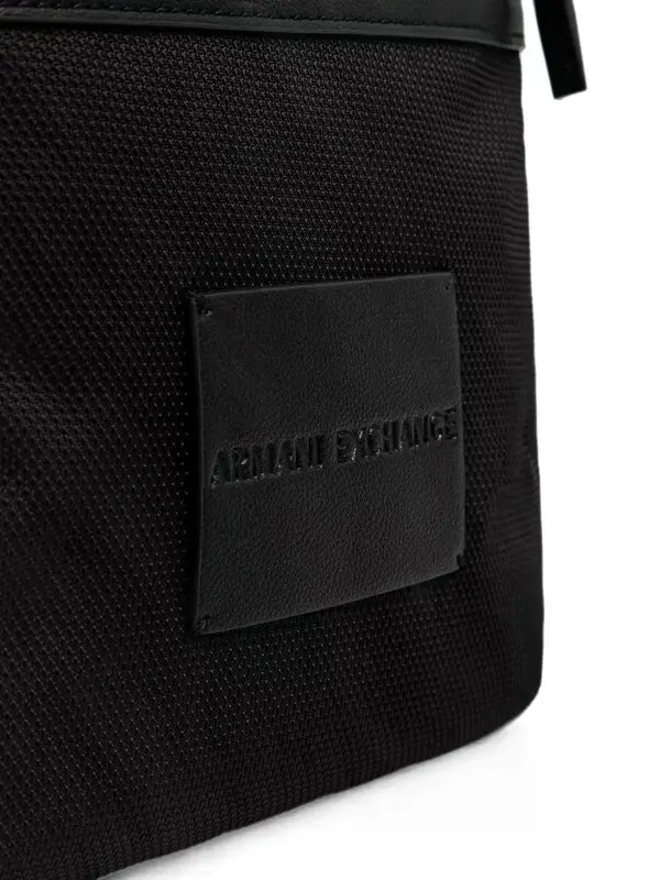 Armani Exchange Logo-patch Zip-fastening Messenger Bag