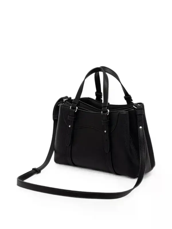 Armani Exchange Logo-plaque Pebbled Tote Bag