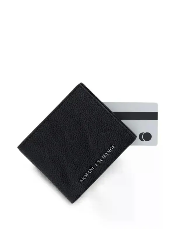 Armani Exchange Logo-plaque Pebbled Wallet