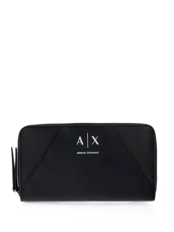 Armani Exchange Logo-print Zip-around Wallet