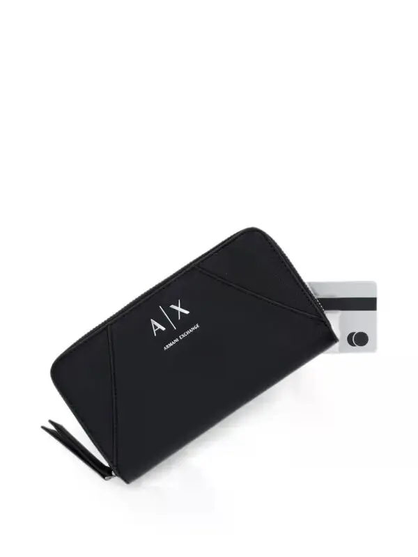 Armani Exchange Logo-print Zip-around Wallet