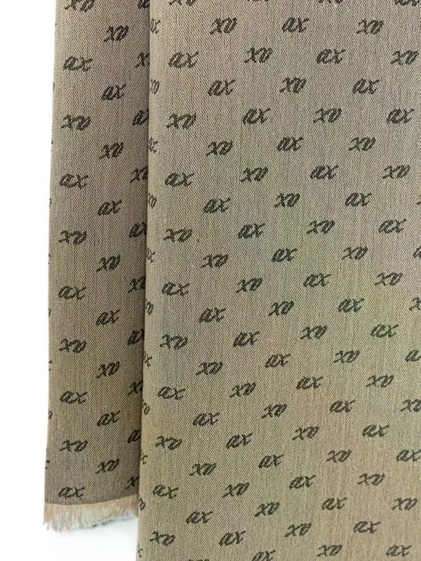 Armani Exchange Logo-jacquard Frayed Scarf