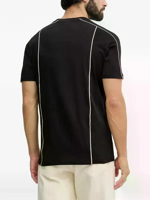 Armani Exchange Piping-detail Logo-print T-shirt