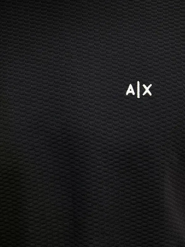 Armani Exchange Textured Logo-print T-shirt