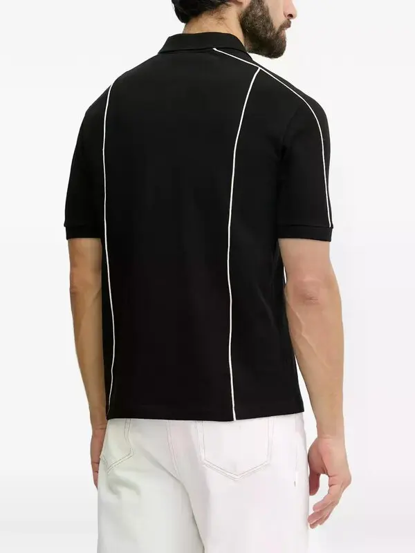 Armani Exchange Piped Zip-fastening Polo Shirt