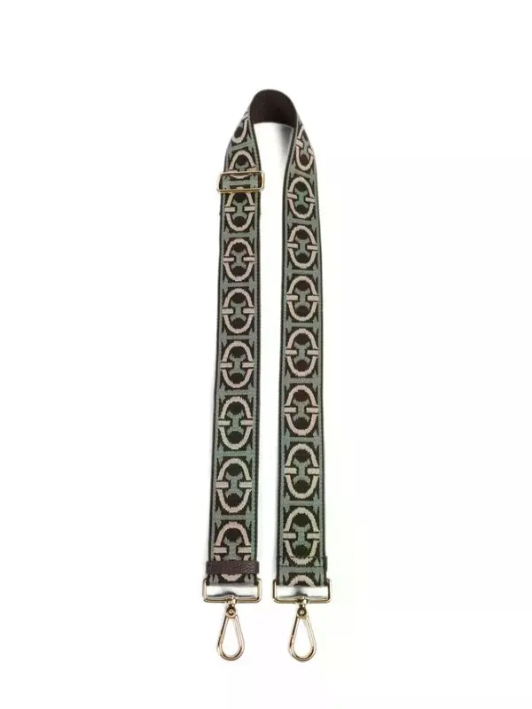 COCCINELLE Monogram Jacquard Shoulder Strap - Brown