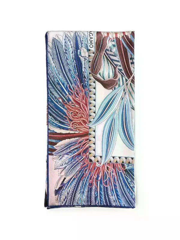 FERRAGAMO Floral-print Silk Scarf