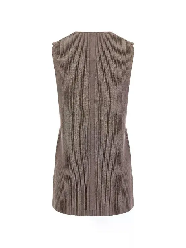Rick Owens Ribbed V-neck Tank Top