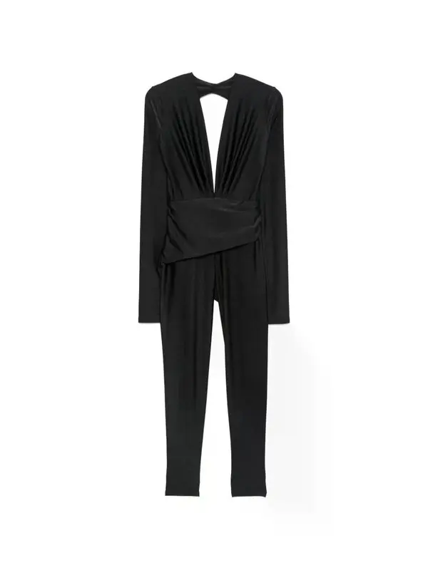 Andamane Plunging Backless Jumpsuit