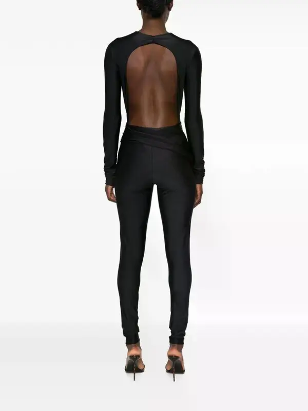 Andamane Plunging Backless Jumpsuit