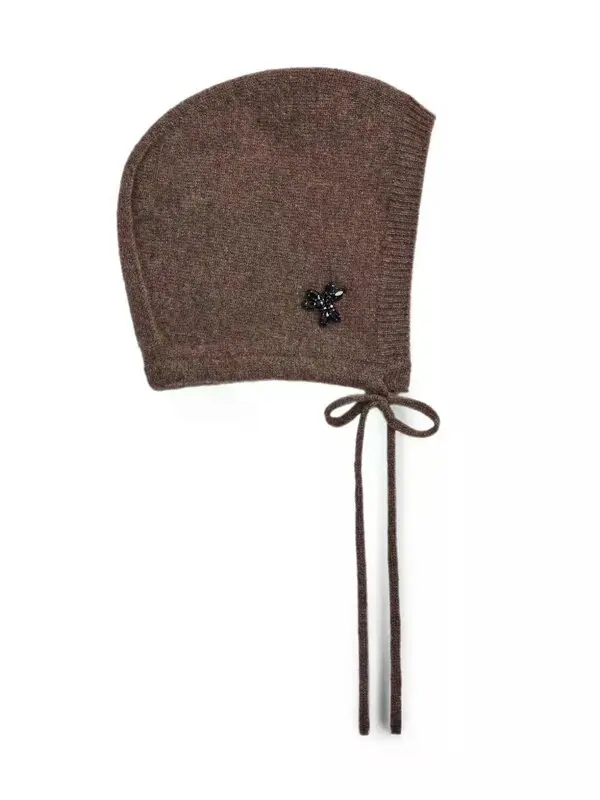 Simone Rocha Embellished Cashmere Beanie Hat