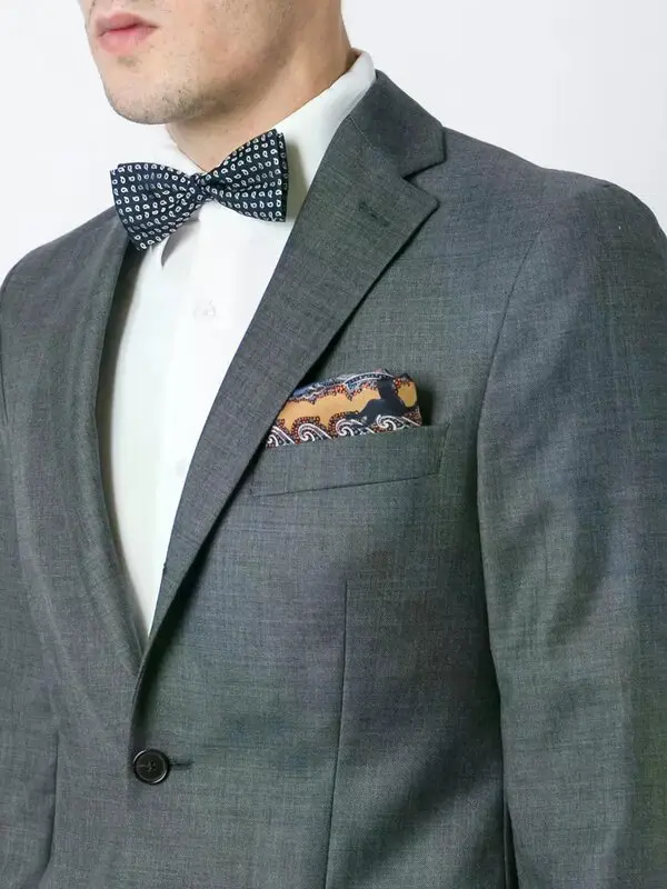 Etro Printed Border Pocket Square