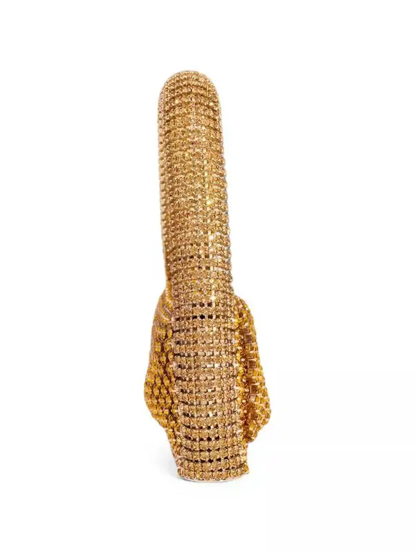 Benedetta Bruzziches Rachele La Grande Crystal-embellished Shoulder Bag - Yellow