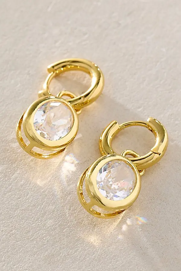 ALV Sister Hoop Earrings - Clear