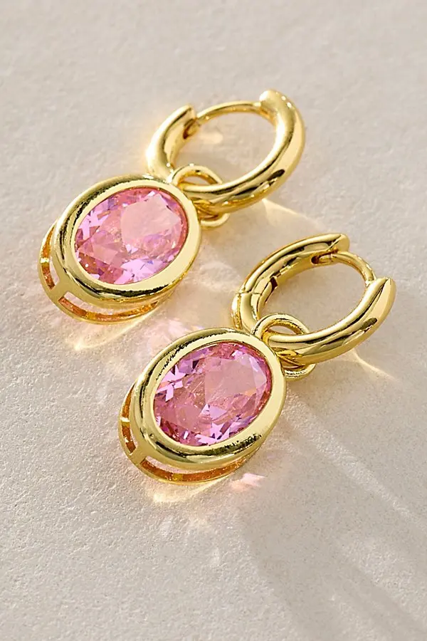 ALV Sister Hoop Earrings - Pink