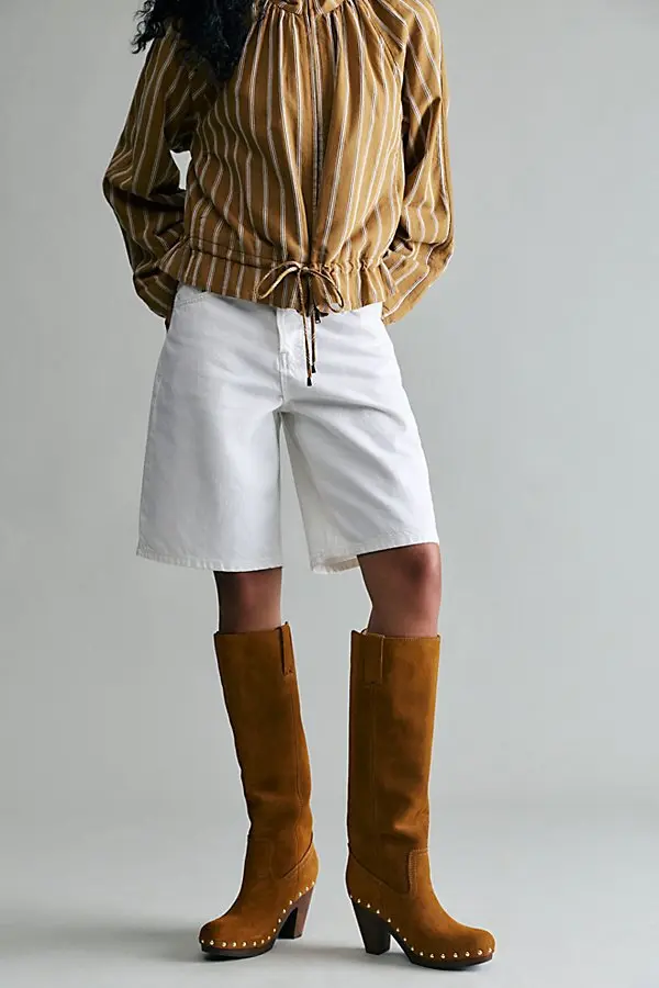 THE FRYE COMPANY Cindy Pull-on Boots - Caramel