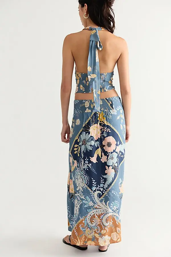 Free People Dazzled Maxi Skirt Set