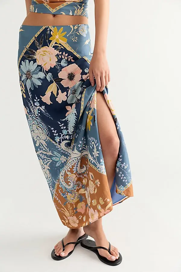 Free People Dazzled Maxi Skirt Set