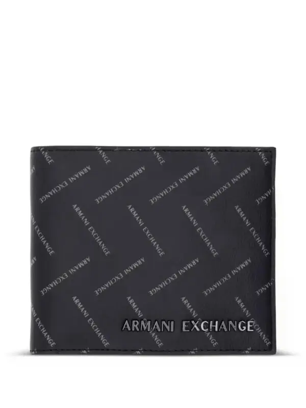 Armani Exchange All-over Logo-print Wallet
