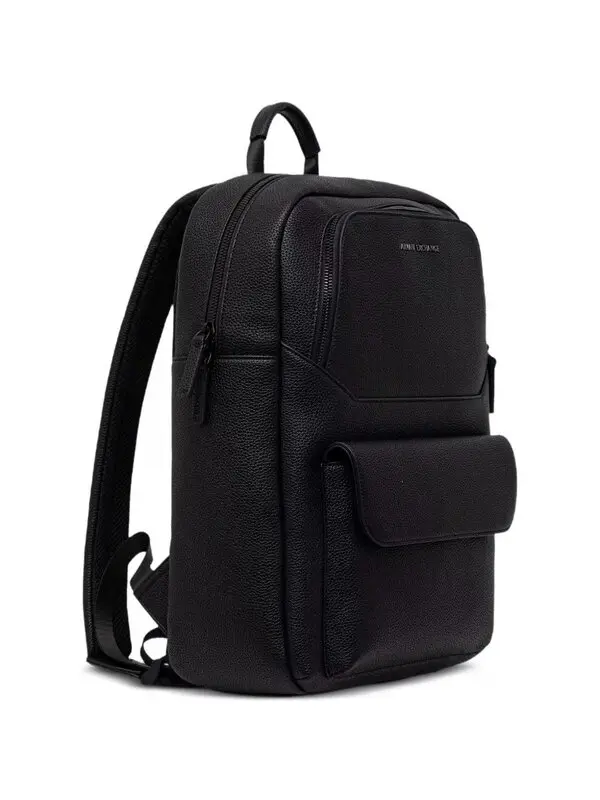 Armani Exchange Logo-detail Grained Backpack