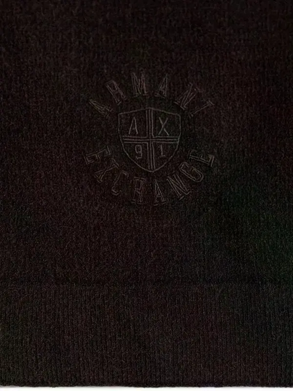 Armani Exchange Logo-embroidered Scarf