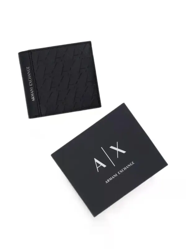 Armani Exchange Monogram-embossed Wallet