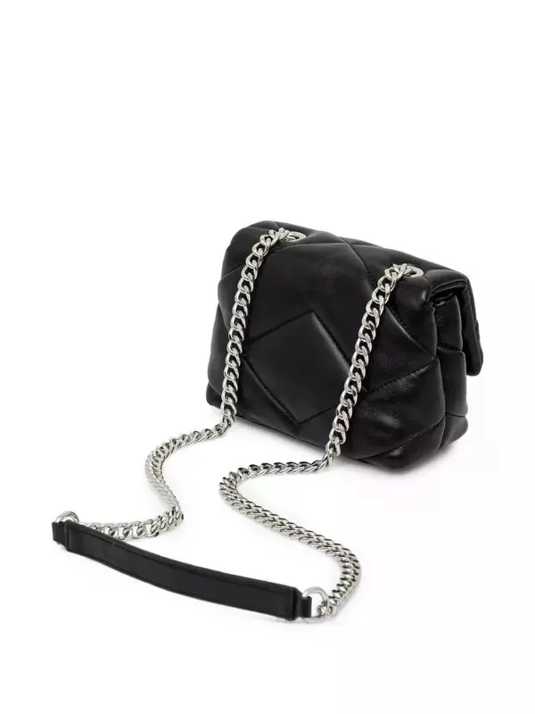 Armani Exchange Mini Quilted Logo-plaque Shoulder Bag