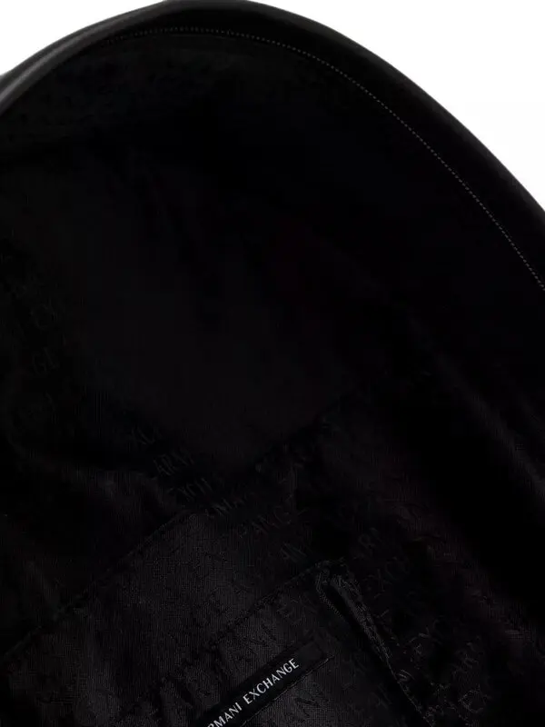 Armani Exchange Logo-embossed Front-zip Backpack