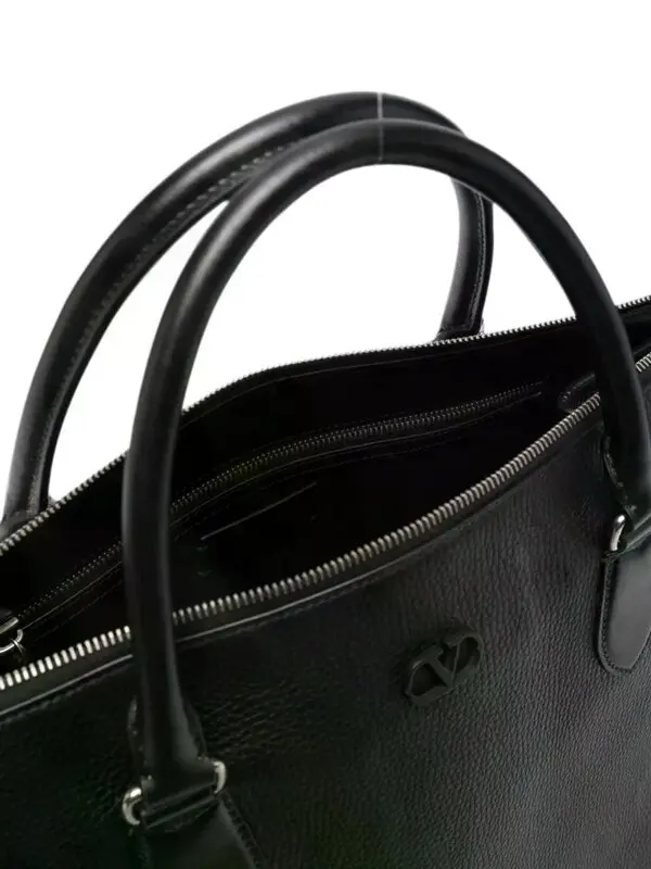 Valentino Garavani Antibes Pebbled Leather Holdall Bag