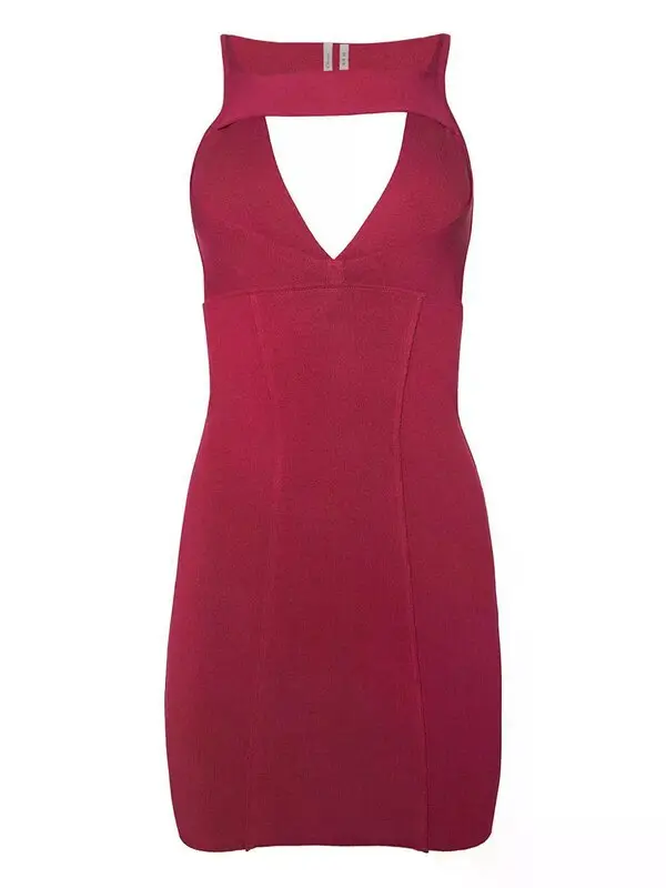 Rick Owens V-neck Mini Dress