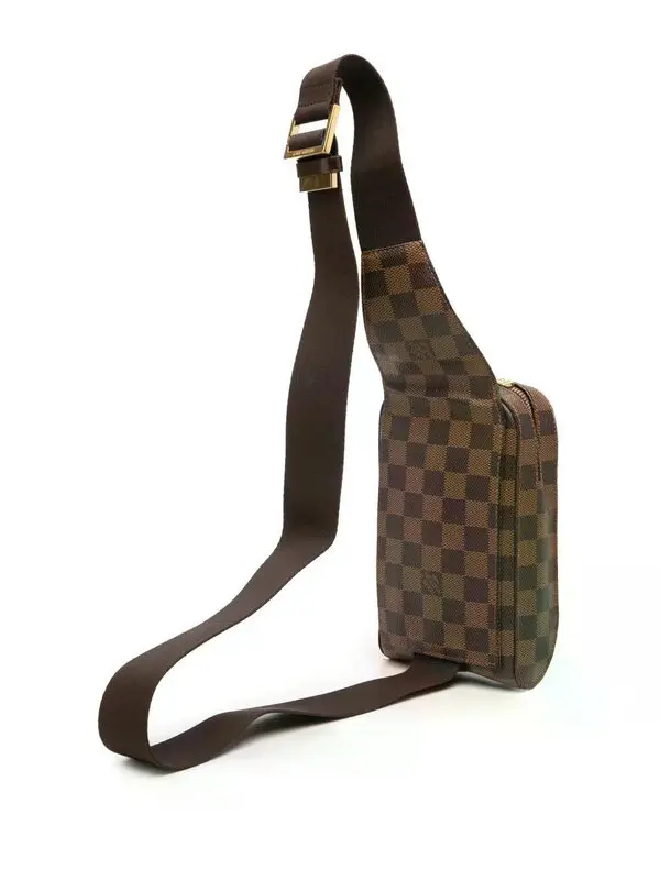 LOUIS VUITTON 2004 Damier Ebene Geronimos Crossbody Bag