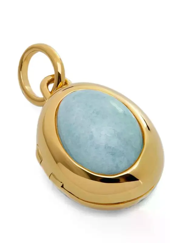Monica Vinader March Birthstone Aquamarine Locket
