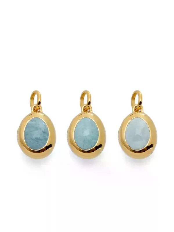 Monica Vinader March Birthstone Aquamarine Locket