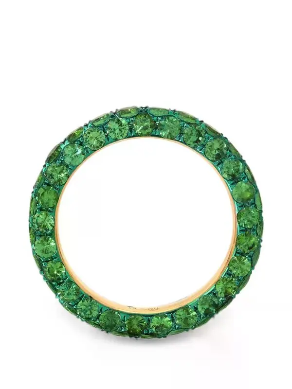GRAZIELA Tsavorite Three-sided Ring