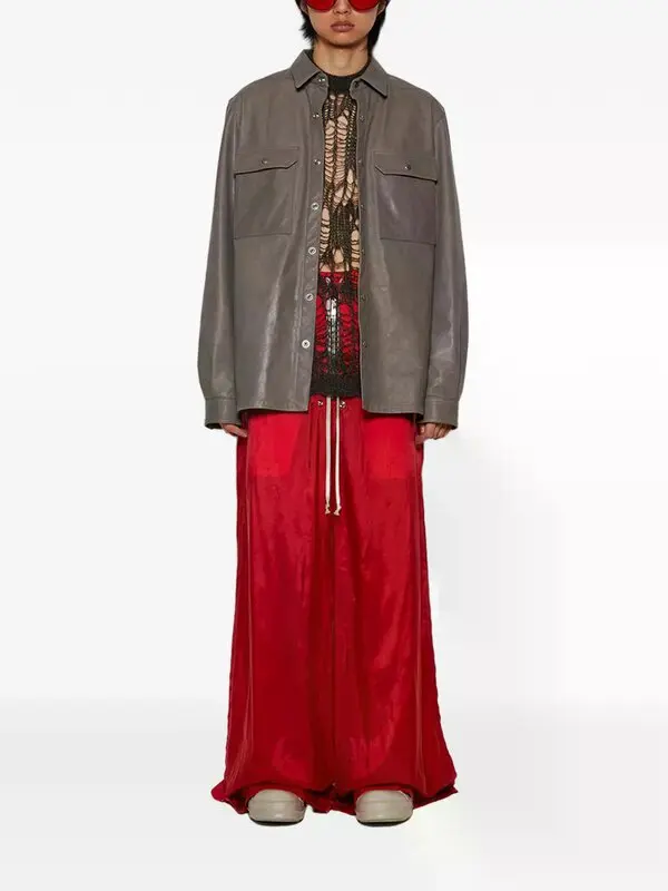 Rick Owens Giacca In Pelle Outershirt