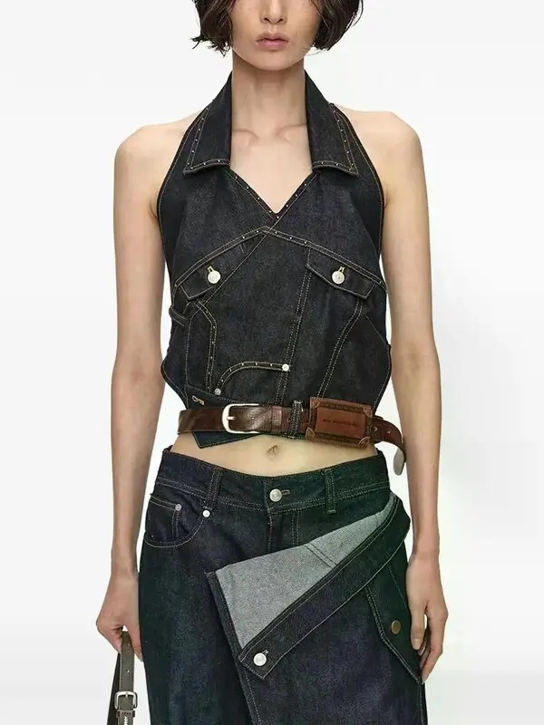 Andersson Bell Belted Halterneck Top