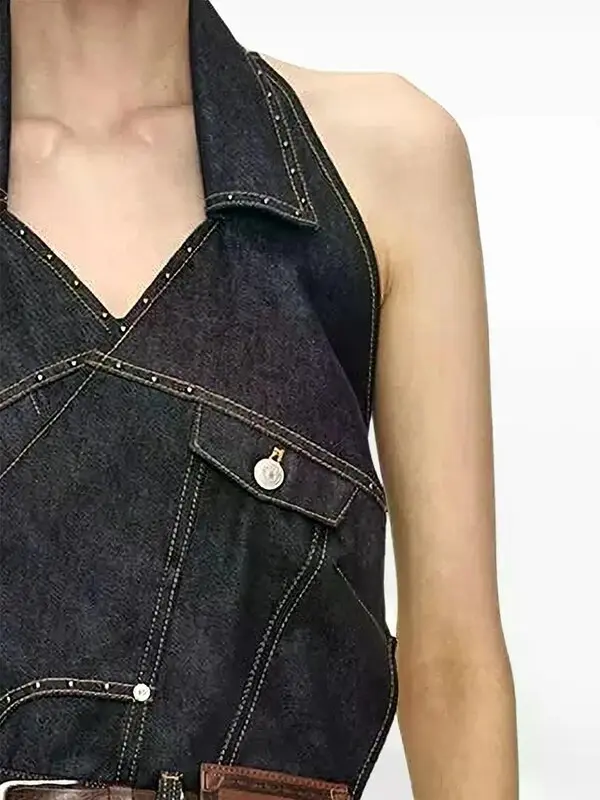 Andersson Bell Belted Halterneck Top