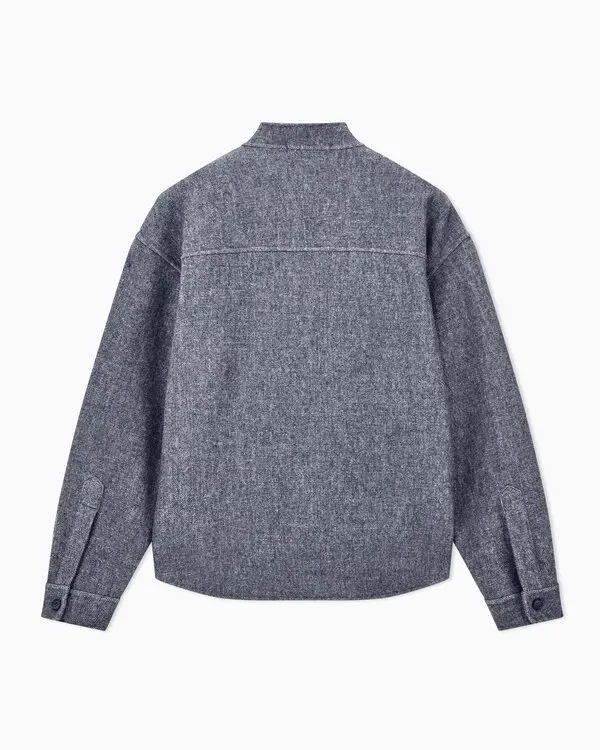 Giorgio Armani Shirt Oversized In Silk And Cashmere