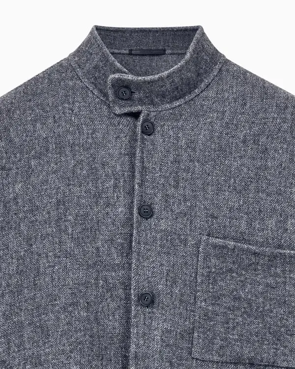 Giorgio Armani Shirt Oversized In Silk And Cashmere