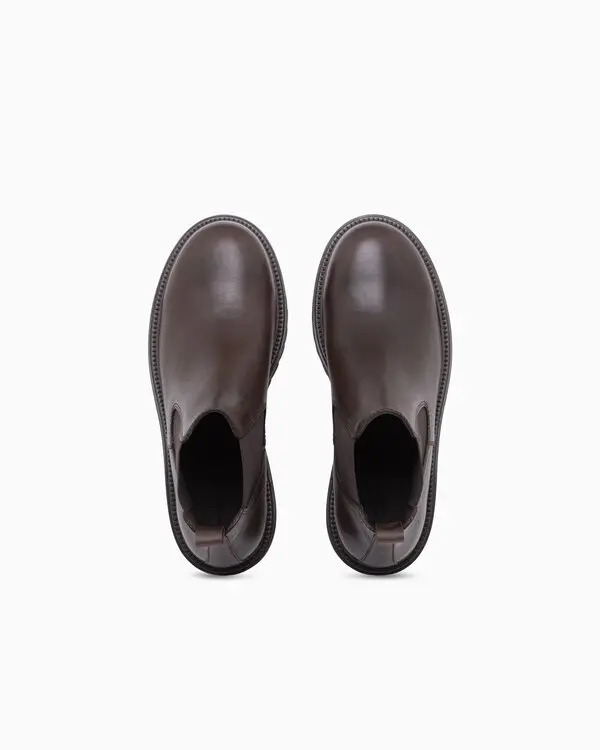 Giorgio Armani Boots In Nappa Leather And Rubber