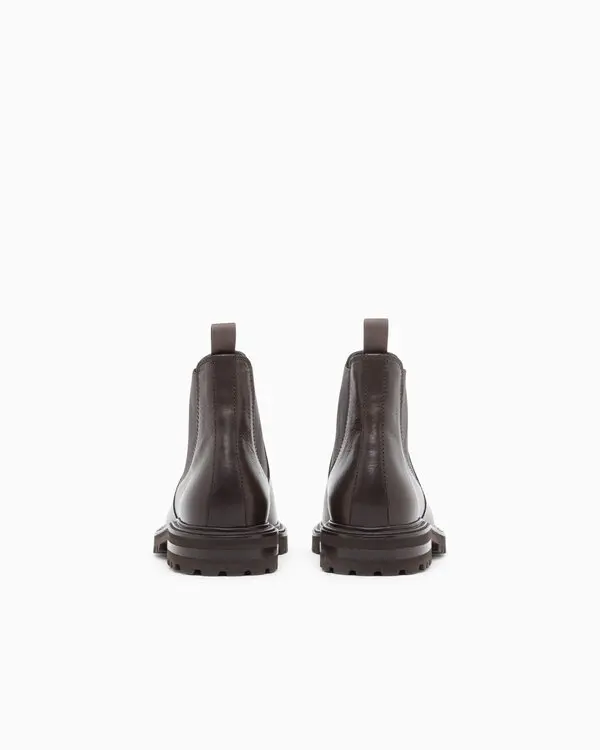 Giorgio Armani Boots In Nappa Leather And Rubber